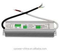 China Silver White 24v DC Waterproof Electronic 50W LED Driver 100w 25w IP67 Power Supply Transformer for sale