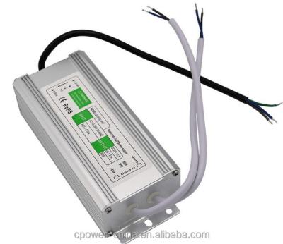 China Waterproof 80W 45W 50W 60W 100W 120W DC12V/24V LED Power Supply Transformer IP67/IP66 for sale