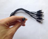 China 1 Male to 8 Dual Female Splitter Cable for 5.5mm/2.1mm CCTV Camera DC Power CE Approved for sale
