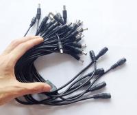 China 1 Male to 8 Dual Female Splitter Cable for 5.5mm/2.1mm CCTV Camera DC Power CE Approved for sale