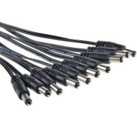 China 12V DC Power Pigtail Male 5.5*2.1mm Cable Plug Wire for CCTV Camera in Black Color for sale