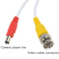 China LOW VOLTAGE BNC DC Video Power Cable Extension for CCTV DVR Video Security Recorder Camera for sale