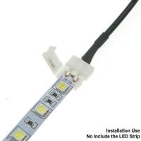 China 3528/5050 LED Strip 2Pin Female Plug Connector DC Cable with Tinned Copper and PVC for sale