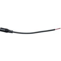 China Black DC Barrel Power Plug Pigtail Cable with 2.1mm X 5.5mm Male Female Jack Connector for sale