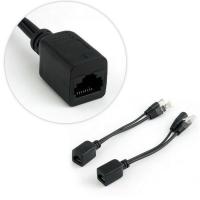 China CE Approved CCTV Camera POE Power Over Ethernet Splitter Cable 5.5x2.1mm DC RJ45 CAT6 for sale