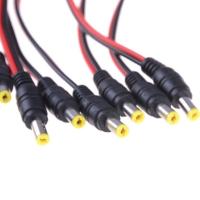 China DC 5.5*2.5mm 5525 30cm Male Power Jack Plug Copper Cord Wire Cable with IEC Female End Type for sale