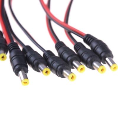 China DC 5.5*2.5mm 5525 30cm Male Power Jack Plug Copper Cord Wire Cable with IEC Female End Type for sale