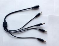 China Copper 1 Female to 4 Male Power Supply Splitter Converter for CCTV Camera DVR 12V for sale