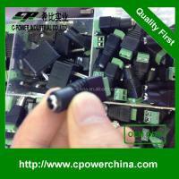 China 12V DC Power Jack Plug Black f connector power adapter 5.5mm x 2.1mm CE Certificate for sale