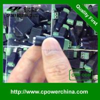 China 12V DC Power Jack Plug Black f connector power adapter 5.5mm x 2.1mm CE Certificate for sale