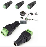 China DC 5.5 x 2.1mm Power Male Jack Adapter Cable Plug Connector for CCTV / LED Gender Female for sale