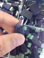 China DC 5.5 x 2.1mm Power Male Jack Adapter Cable Plug Connector for CCTV / LED Gender Female for sale