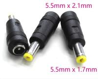 China Black ADAPTER for DC Power Plug 5.5x1.7mm Male to 5.5x2.1mm Female Jack Connector for sale
