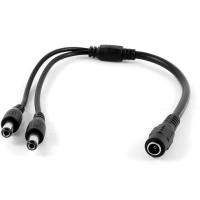 China 5.5x2.1mm/5.5x2.5mm Connector DC Power Splitter Cable for CCTV Low-Medium Voltage for sale