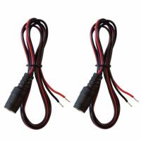 China 30 cm Copper Conductor DC Power Male Plug Pigtail Cable for Telecommunication Surveillance for sale