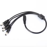 China CE Certified Power Adapter 4 Way DC Power Splitter Cable for CCTV Security Camera for sale