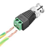 China CAT5 To BNC Coaxial Video Balun 2.1mm Male DC Power Connector Kit AF as CCTV Accessories for sale