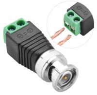 China CAT5 To BNC Coaxial Video Balun 2.1mm Male DC Power Connector Kit AF as CCTV Accessories for sale