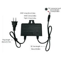 China 12V 1.5A 2A DC 12V Black Rainproof Power Adapter for CCTV Camera Input Voltage 220V for sale