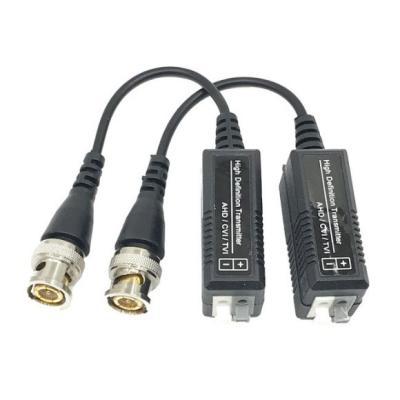 China CAT5e CAT6 to Camera Balck Single Channel Passive BNC Video Balun Transceiver Adapter for sale