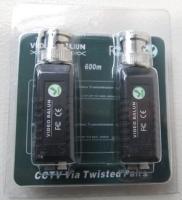China CAT5e CAT6 to Camera Balck Single Channel Passive BNC Video Balun Transceiver Adapter for sale