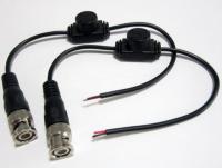 China Balck Waterproof Passive Video Balun Video Converter Transceiver Twisted Pair for CCTV for sale