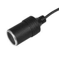 China 5V to 12V USB Car Cigarette Lighter Socket Female Converter Adapter Black PVC Design for sale