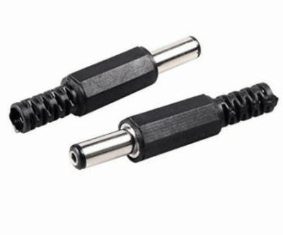 China Black 5.5mm x 2.1mm Male DC Power Plug Jack Solder Connector Adapter for Gender for sale