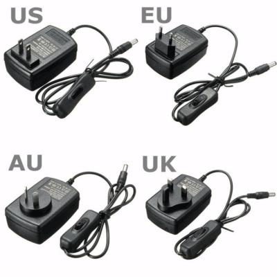 China Very Convenient 100-240V AC Input 12VDC 2A 24W 12V 3A 36W On Off Switch Power Adapter for sale