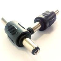 China Male to Male Coupler Connector Adapter for Black DC Power Plug 5.5x2.1mm Transformer for sale