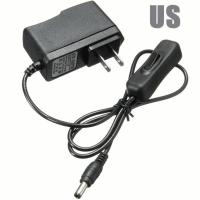 China Small Size 12V 1A 12W 1000mA DC Power Adapter with Inline On/Off Switch for LED Light CCTV for sale