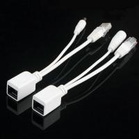 China CE Certificate Pairs POE Ethernet Injector Splitter Adapter Cable for CCTV RJ 45 RCA for sale