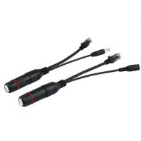 China 12V Waterproof POE Injector Splitter Cable for CCTV System IP Camera Wireless AP NVR for sale