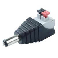China Top- ADAPTER 5.5x2.1mm DC Connector with Clip for CCTV LED Strip 3528/5050/5730 for sale