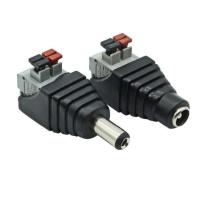 China Top- ADAPTER 5.5x2.1mm DC Connector with Clip for CCTV LED Strip 3528/5050/5730 for sale