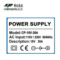 China 450W AC DC 15V 30A Projector Power Supply for Massage Chair and CCTV LED from C-Power for sale