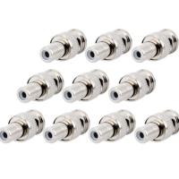 China Male to Female BNC to RCA Coaxial Connector Adapter Silver for Surveillance Camera for sale