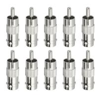 China RCA Male to BNC Female Coax Cable Connector Plug for CCTV Camera Installation for sale