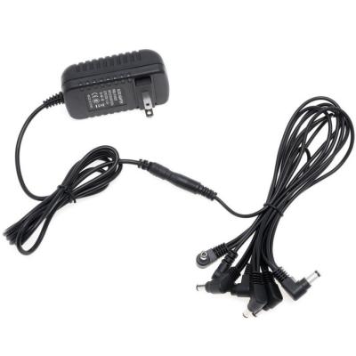 China 5V 1.5m Optional DC Cable Effect Pedal Power Supply Adapter with UK US AU EU CN Plug for sale