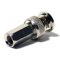 China BNC Male Twist-on Coaxial Connector for CCTV Security Cameras and CE Certified RG59 for sale