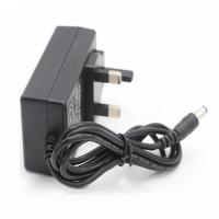 China Black Color UK 12V 1.5A 2A AC Wall Charger Power Cord Adapter for Digital Photo Frame for sale