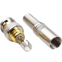 China Superior Silver BNC Male Connector Plug Adapter for Audio Video Cable No Welding for sale