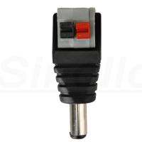 China Securely-Designed C-Power DC Power Jack Plug Screwless Quick Wire Connector 5.5x2.1mm for sale