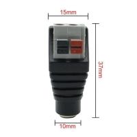 China Copper 12V Female Connector Plug 5.5*2.1mm Adapter Plug For LED Flexible Strip Tape for sale