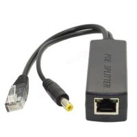 China 48V to 12V 5V 2.4A Active PoE Splitter for CCTV IP Camera IEEE802.3 Compliant in Black for sale