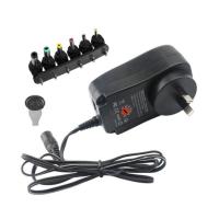 China DC Output 30W Universal Power Supply Adapter 100-240V AC 3V-12V Adjustable Multiple Tips for sale