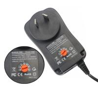 China DC Output 30W Universal Power Supply Adapter 100-240V AC 3V-12V Adjustable Multiple Tips for sale