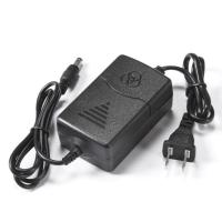 China 24w 100-240v AC 12v DC Double Wire Power Adapter with Coaxial Connector 5.5*2.1mm for sale