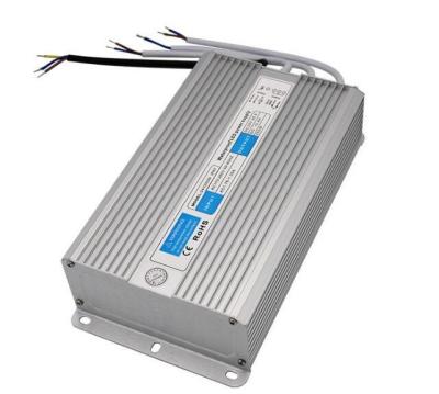 China 24V DC Silver Waterproof LED Driver Transformer IP67 CE Approval Power Supply 250W for sale