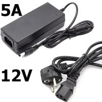 China AC100-240V DC 12V Input C-Power 12V 5A Laptop Power Adapter with CE Certificate Black for sale